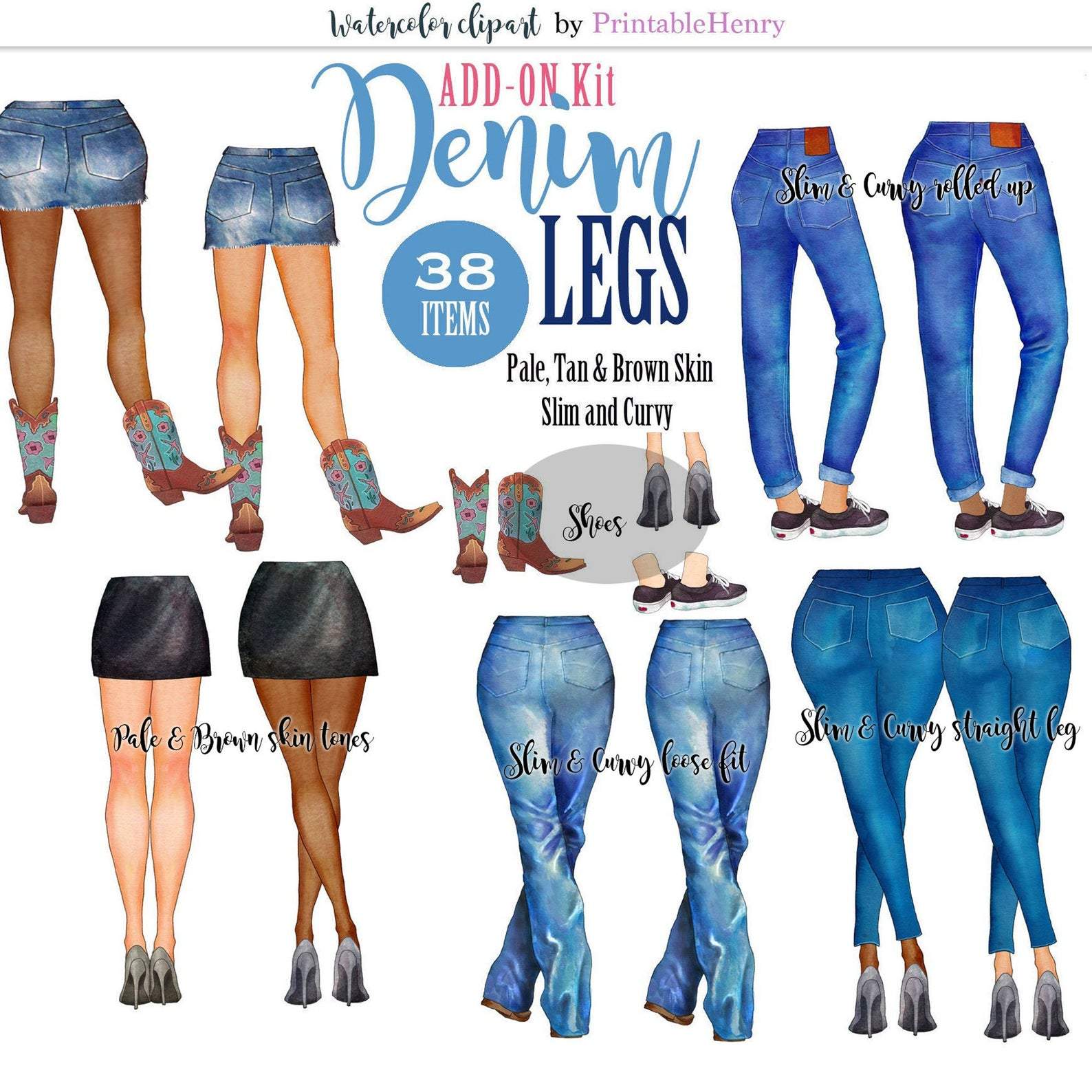 Skin Tones & Legs – PrintableHenry