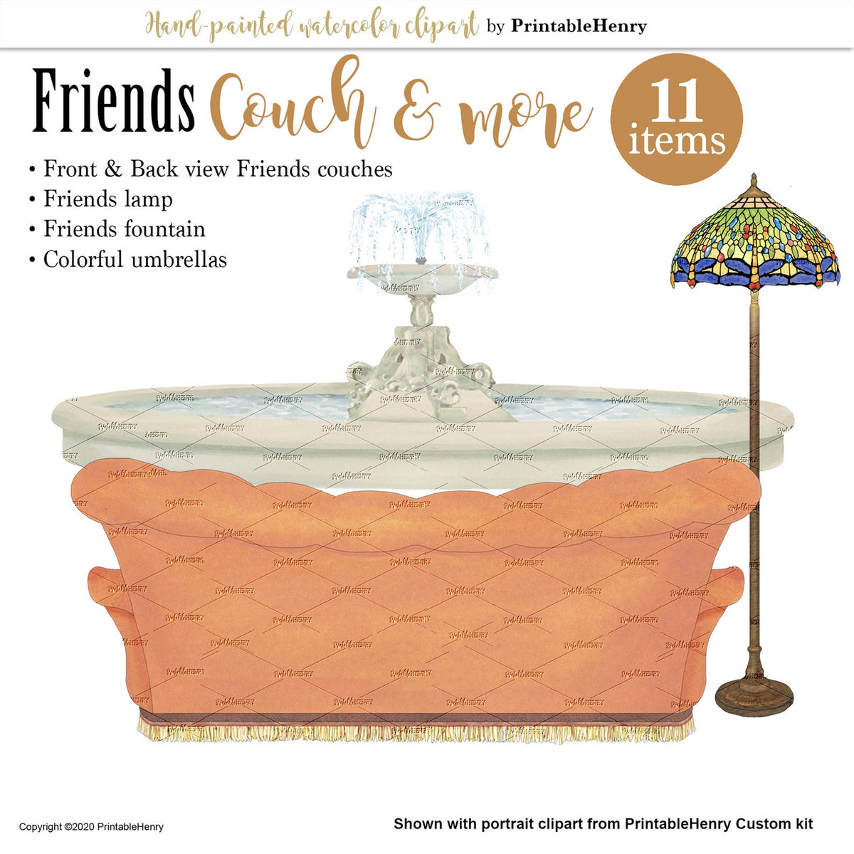 Friends Couch Background – PrintableHenry