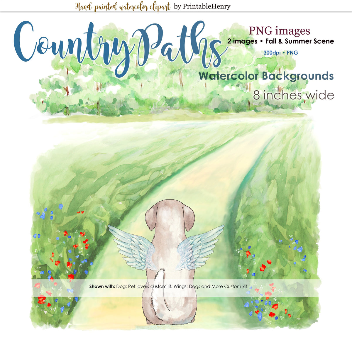 Country Paths Backgrounds – PrintableHenry